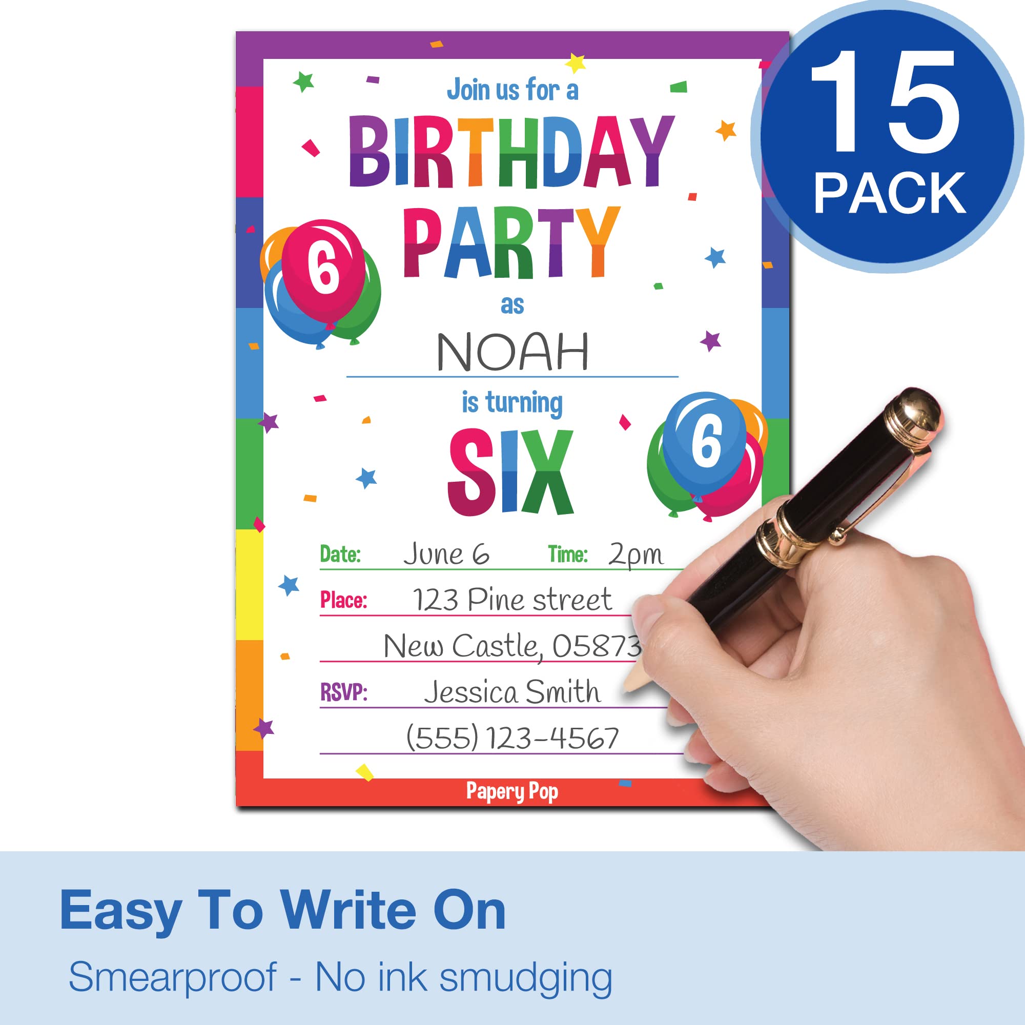 6th Birthday Invitation Wording
