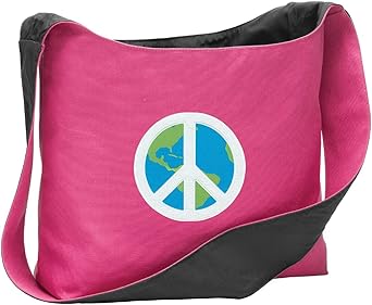 Amazon.com: Peace Sign Tote Bag CUTE Sling Style Shoulder Bags ...