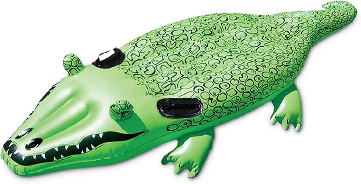 Amazon.com: Poolmaster 81748 Alligator Swimming Pool Float Rider, 5-1/2 ...