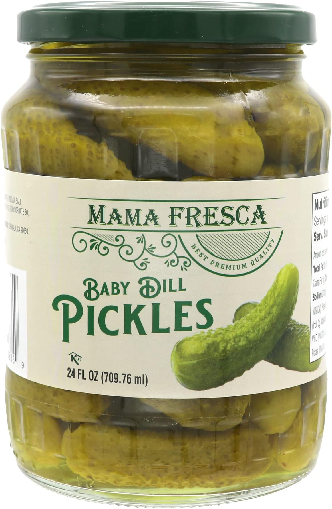 Amazon.com : Tru Pickles 4 Piece Original Kosher Dills, 24 Ounce ...