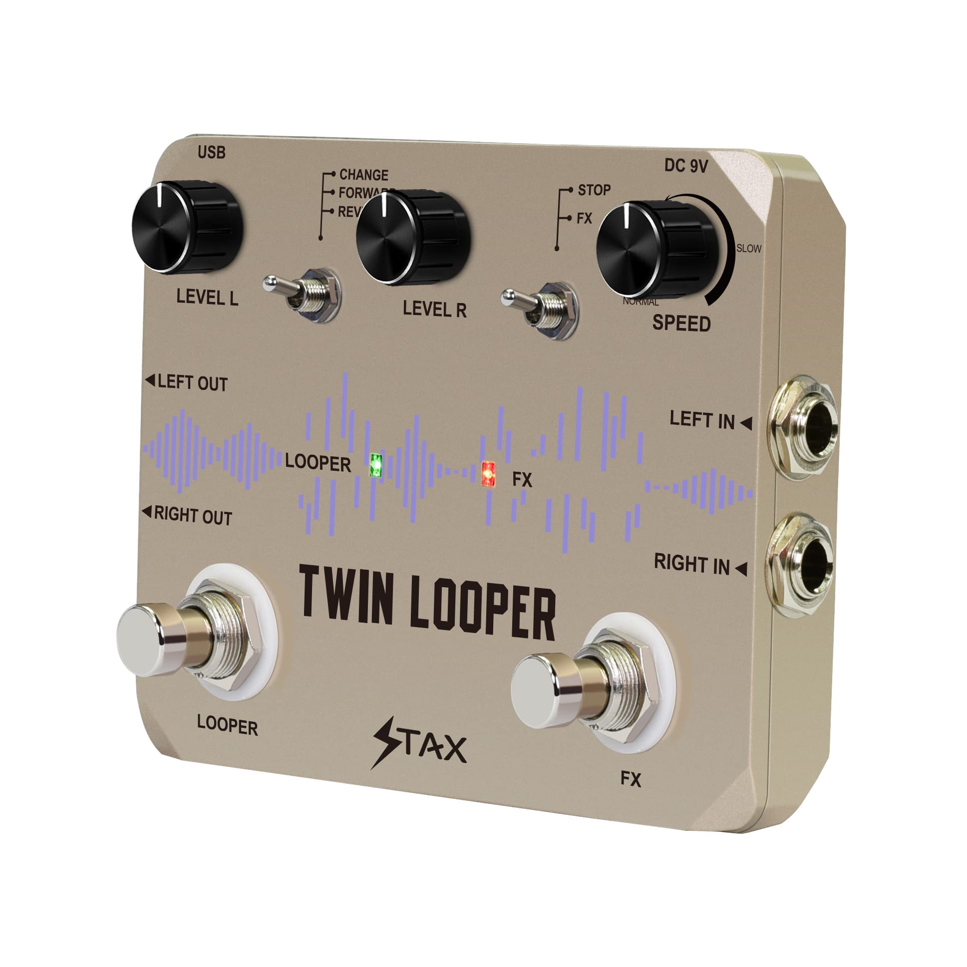 Snapklik.com : Stax Guitar Twin Looper Pedal Loop Guitar Pedal Loop ...