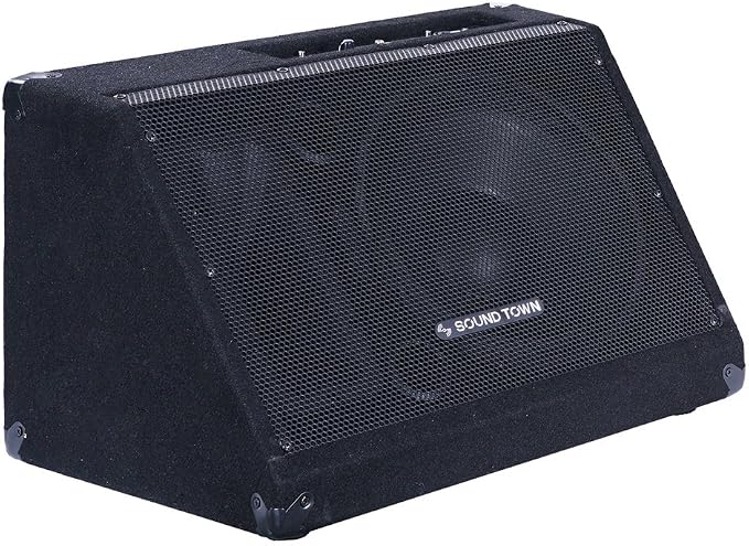 Amazon.com: Sound Town Powered DJ PA Stage Monitor Speaker 12” 500W ...