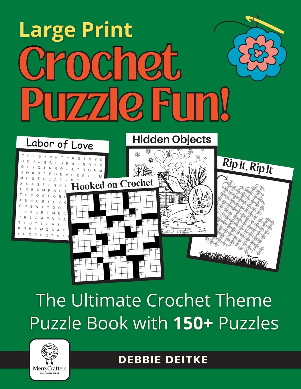 Crochet Puzzle Fun!: 150+ Crochet Theme Puzzles, Large Print, The ...