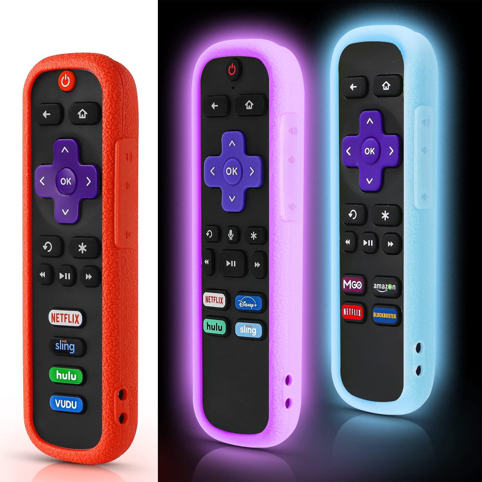 Amazon.com : (3 Pack) Protective Cover Case Skin for Roku Remote ...