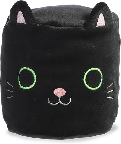 Amazon.com: Aurora® Squeezable Mallows™ Black Cat Stuffed Animal ...