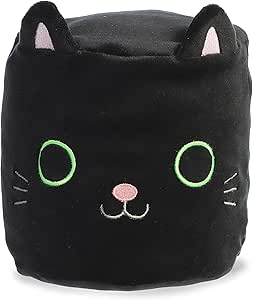 Amazon.com: Aurora® Squeezable Mallows™ Black Cat Stuffed Animal ...