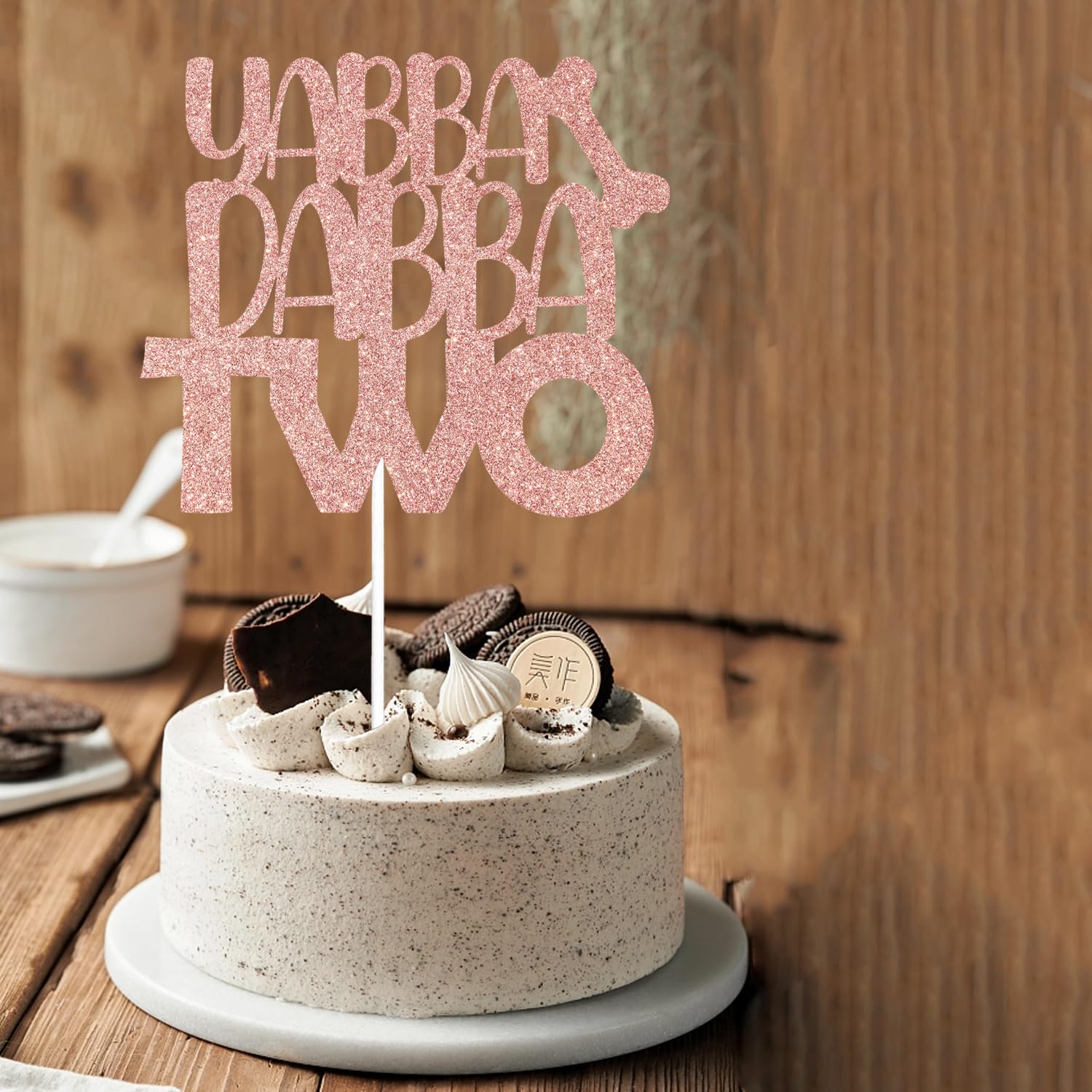 Snapklik.com : Yabba Dabba Two Cake Topper, Prehistoric Themed 2nd ...
