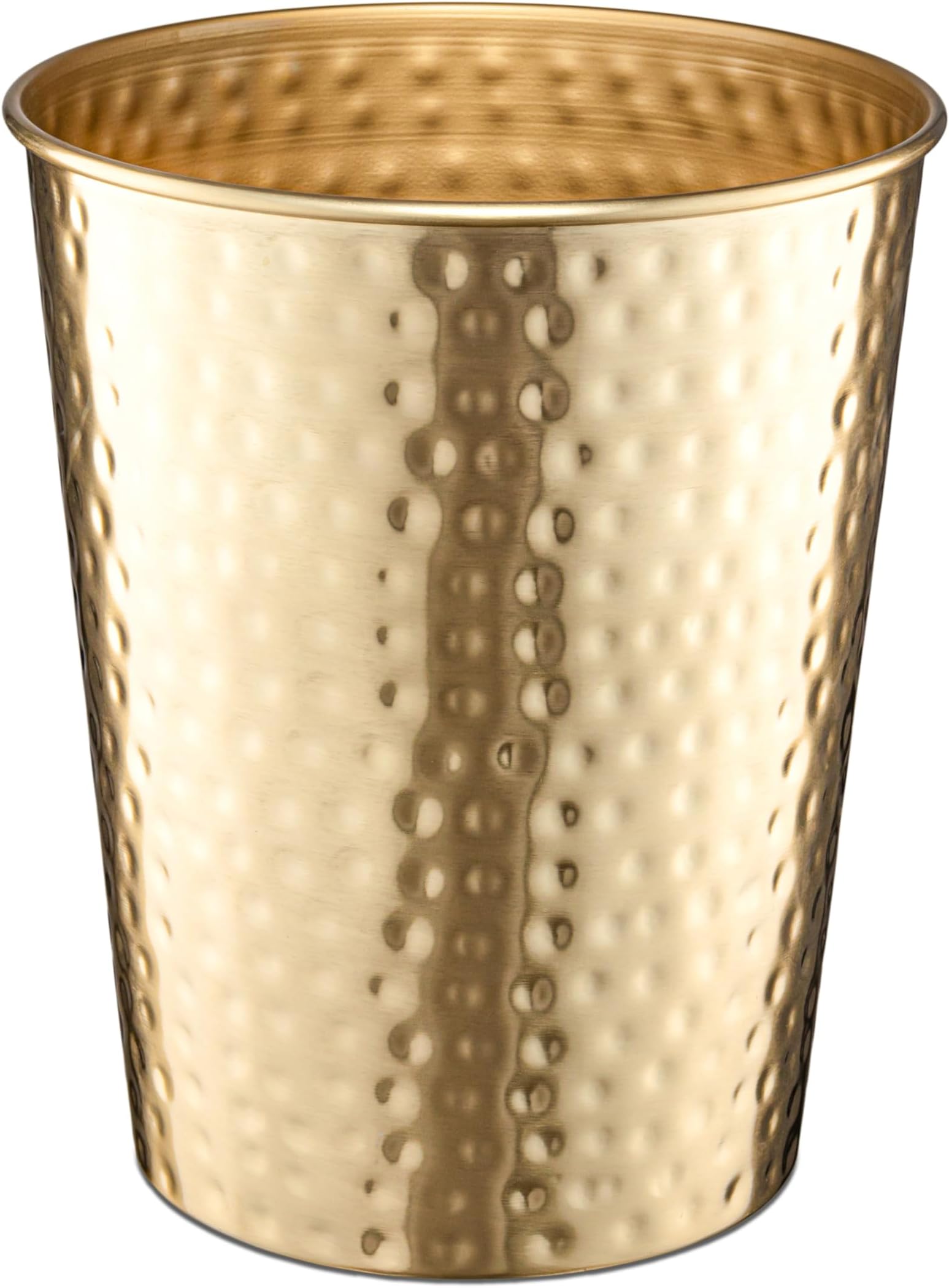 Amazon.com: Monarch Abode Handcrafted Metal Wastebasket Trash Can for ...