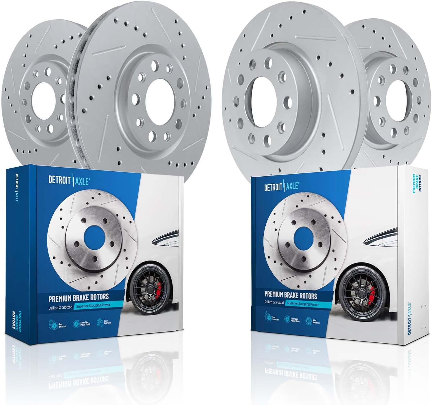 Amazon.com: Detroit Axle - Brake Rotors for Jeep 2014-2021 Cherokee ...