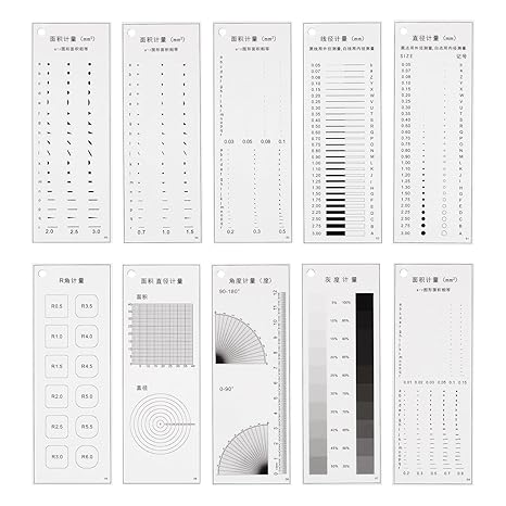 HARFINGTON High Precision SEC Size Estimation Chart Transparency Flaw ...