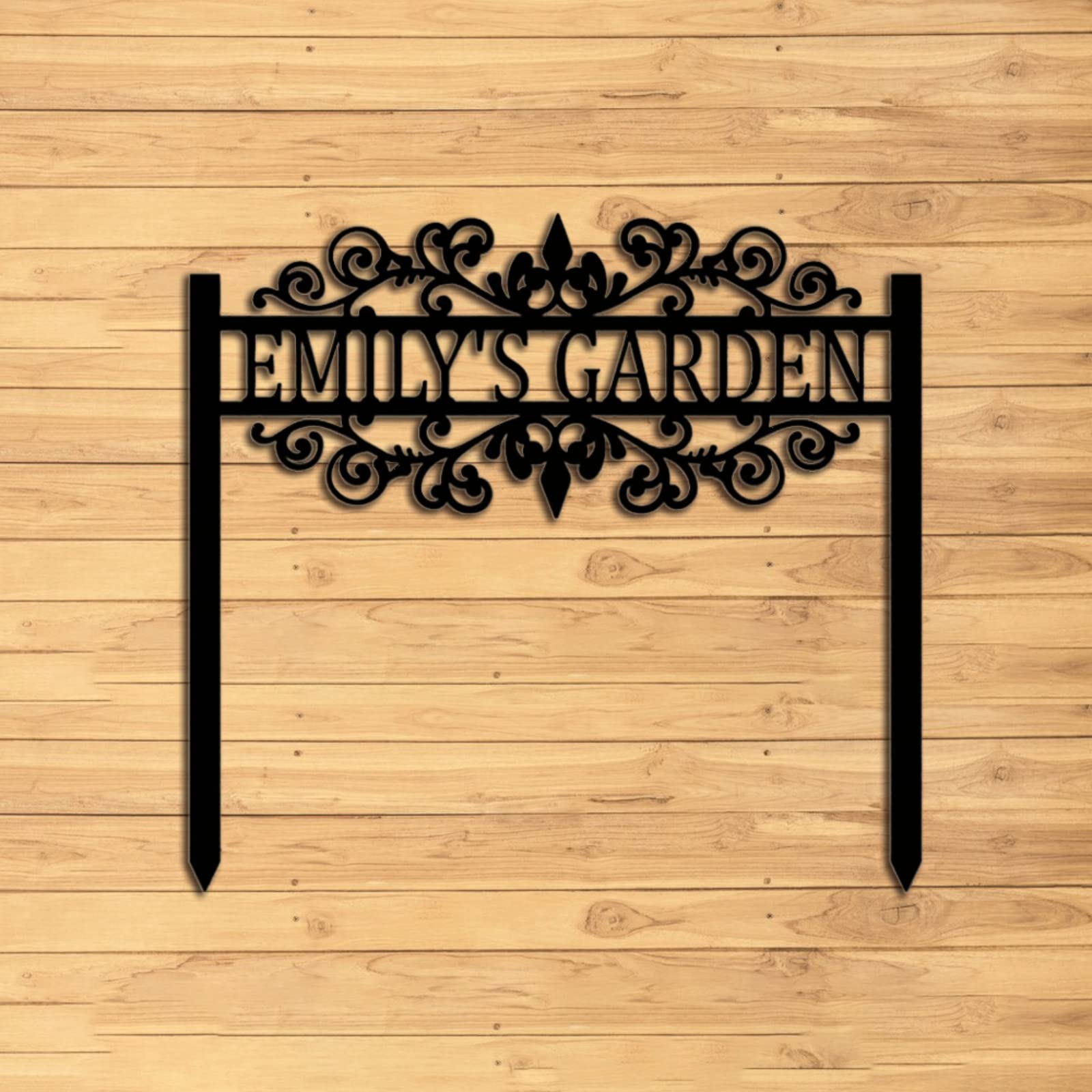 Amazon.com : Custom Garden Metal Signs - Personalized Garden Metal ...