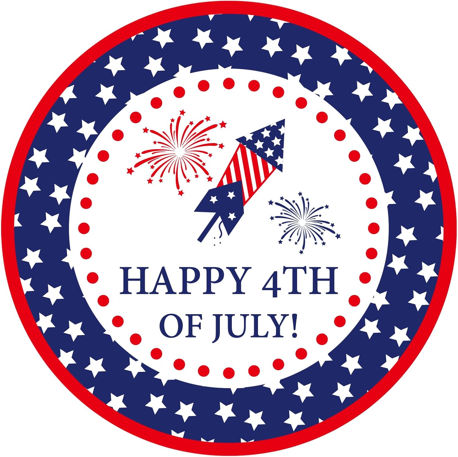 Amazon.com: Anwyll Independence Day Stickers,120Pcs 2Inch Happy 4th Of July Stickers,Self ...