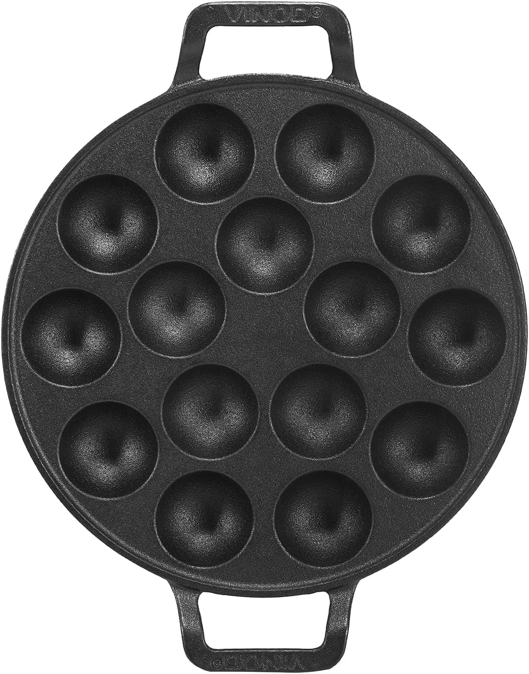 Buy Vinod Legacy Cast Iron Stick Free Paniyarakkal Pan - 15 Cups, 25cm ...