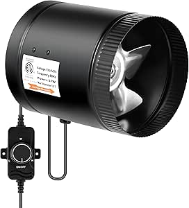 Amazon.com: InfiniPower Inline Duct Booster Fan 6" 275 CFM with Speed ...