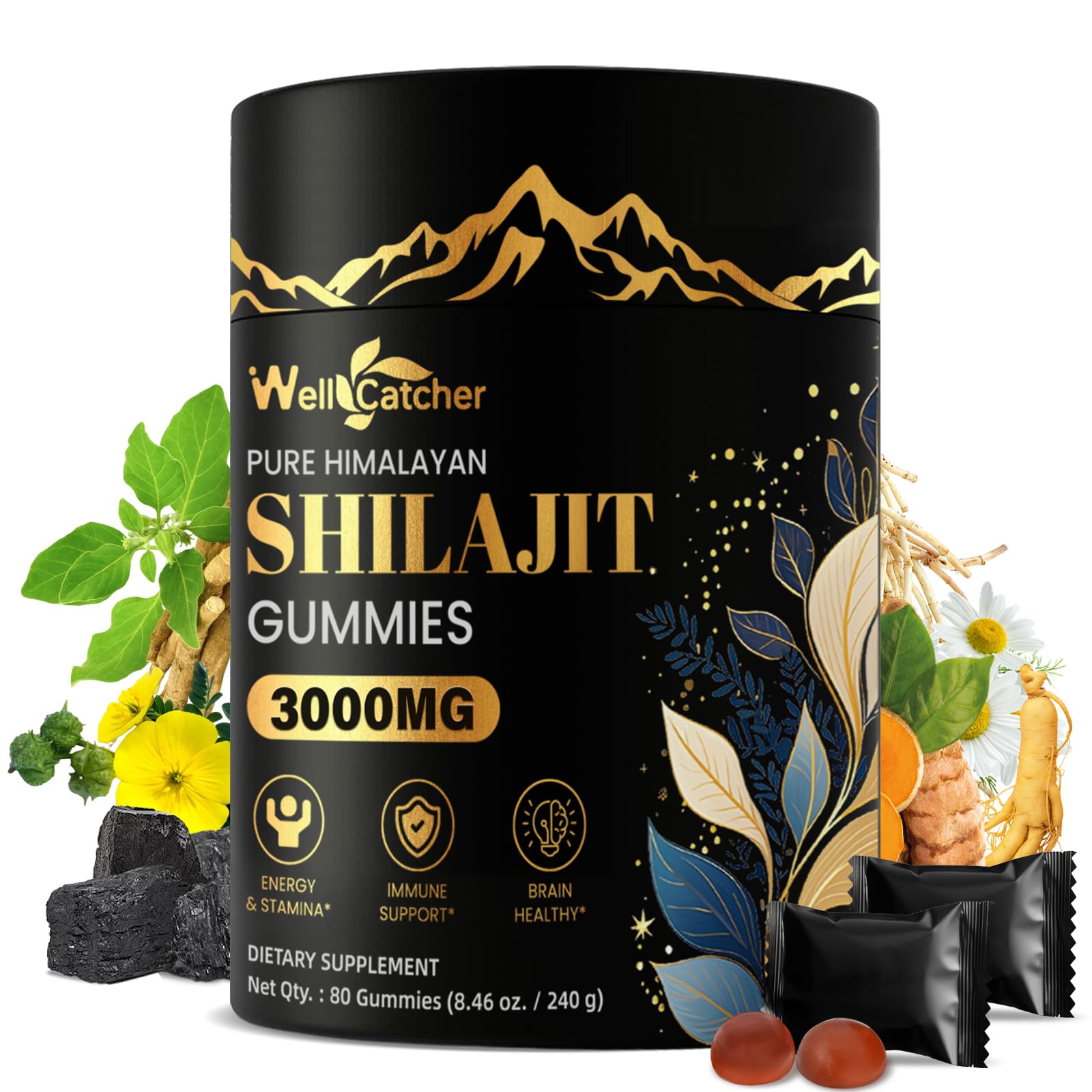 Amazon.com: Shilajit Gummies for Men Women: Pure Himalayan Organic ...