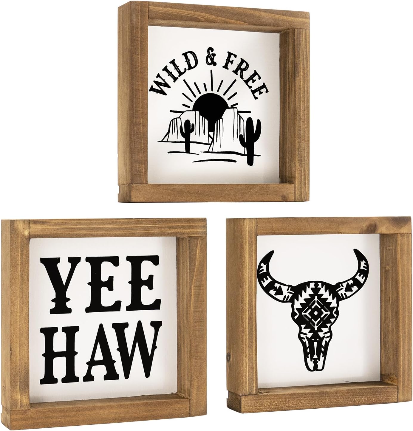 Amazon.com: flangairy Western Wall Decor Southwestern Art Bathroom ...