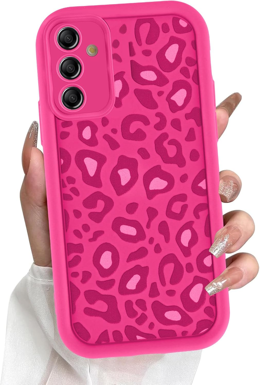 Amazon.com: Yomjew Cute Cheetah Print Phone Case for Samsung Galaxy A15 ...