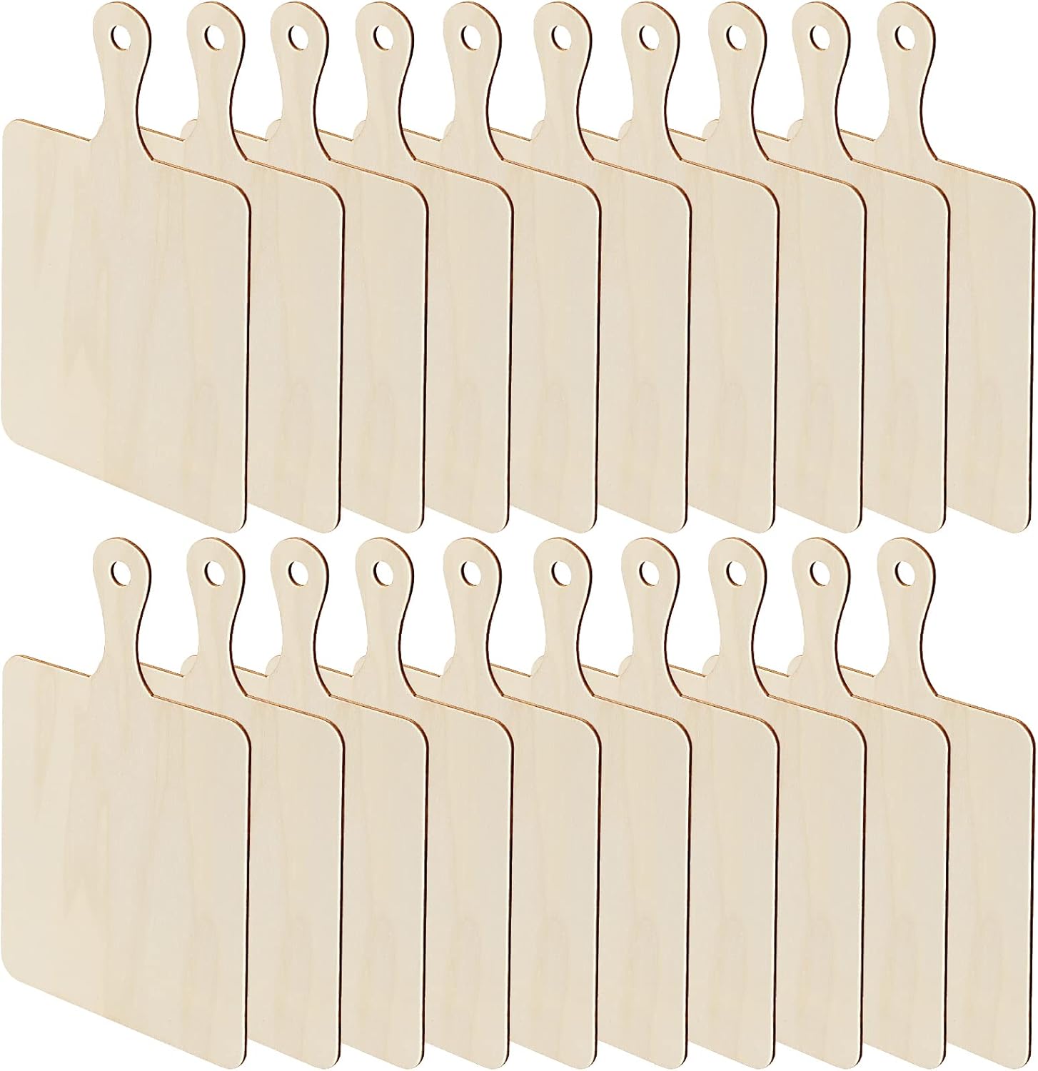 Amazon.com: MUKLEI 20 PCS 9.1 x 5.5 Inch Mini Cutting Board, Wooden ...