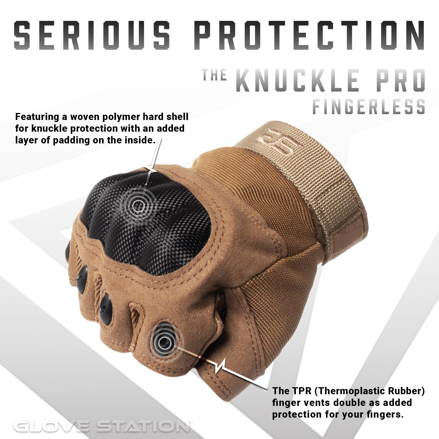 Snapklik.com : Glove Station The Combat - Fingerless Knuckle Tactical ...