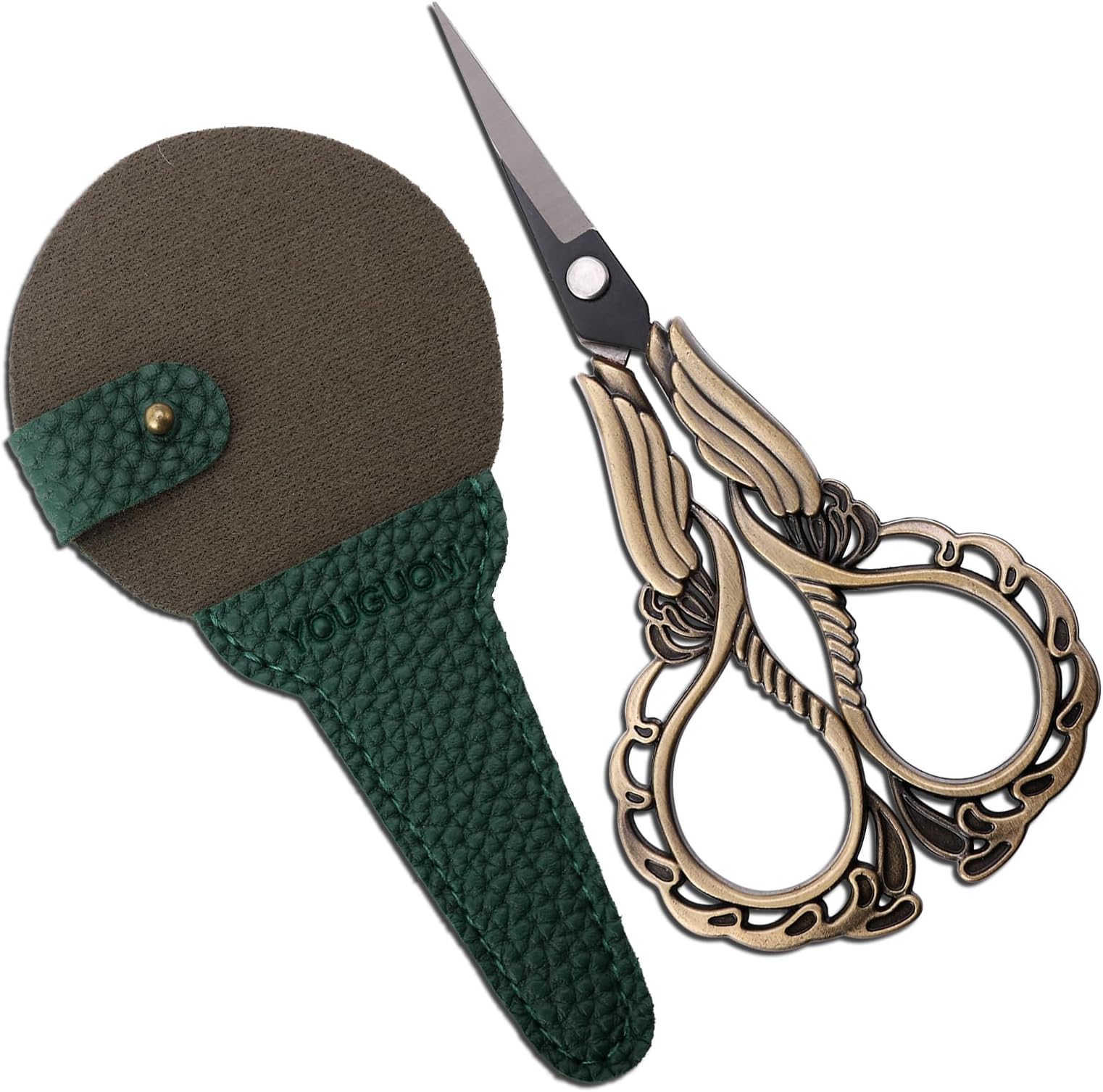 Amazon.com: Hisuper 4.5inch Sewing Embroidery Scissors with Leather ...