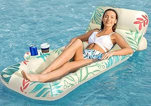 Amazon.com: Jasonwell Inflatable Pool Float Adult - Pool Floaties Lounger Floats Floating Chair ...
