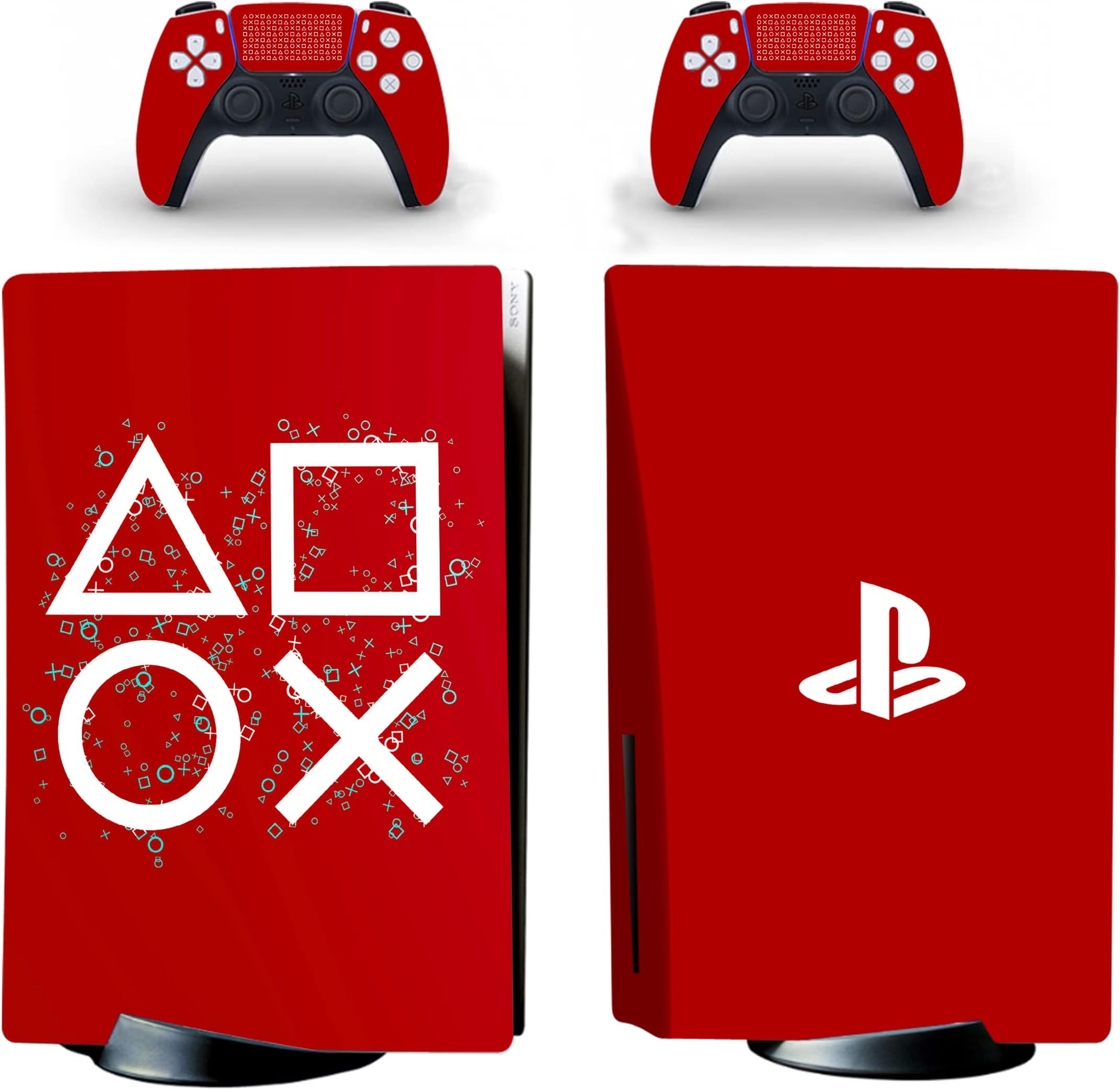 Amazon.com: JOCHUI PS5 Standard Disc Console Controllers Game Icons ...