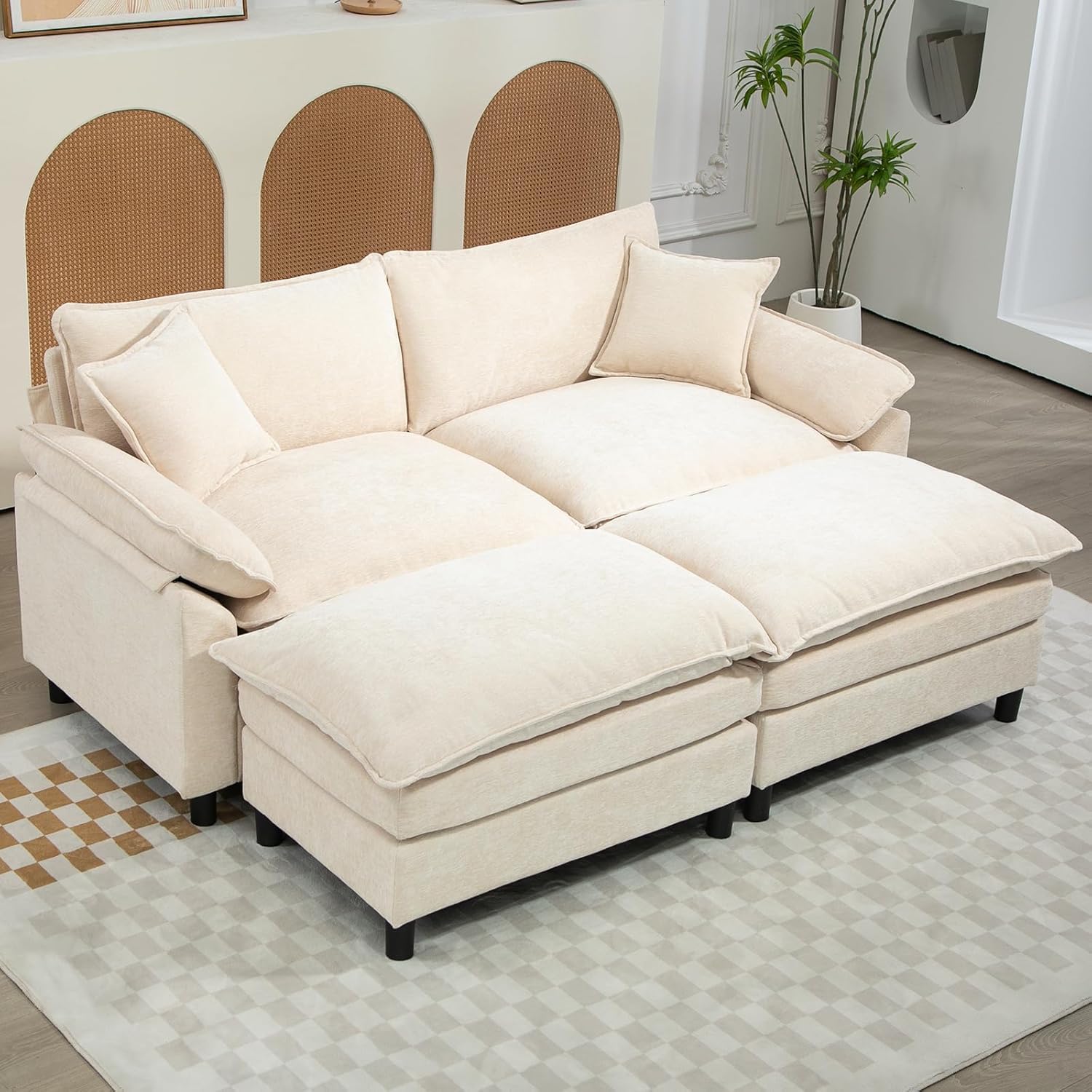 Amazon.com: Linyuanwai Oversized Modular Sectional Sofa, 80 Inch U ...