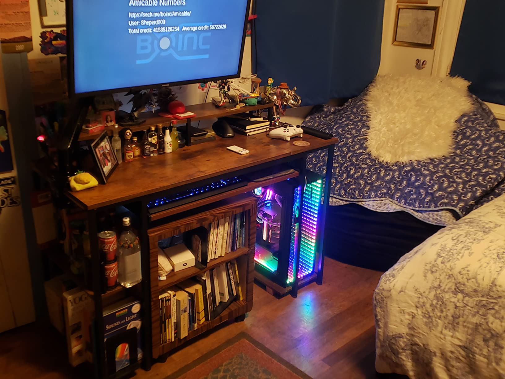 $23/mo - Finance ODK 63 inch Computer Desk with Monitor Shelf and ...