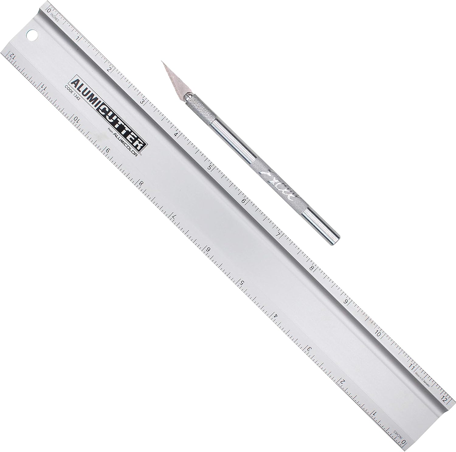 Amazon.com: 12 Inch Ruler and K1 Hobby Knife by Excel Blades ...