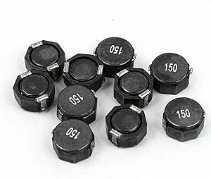 10 Pcs 15uH Inductance 8mmx4.3mm Round Shape Surface Mounting SMD Power ...