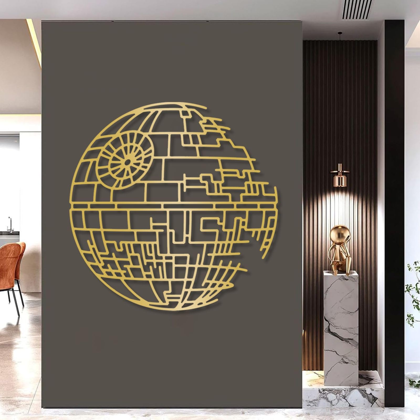 Minimalistic Death Star Star Wars Return Of The Jedi 40Th Anniversary