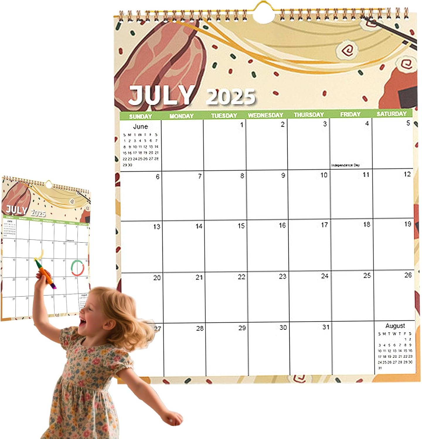 Calendar 2025-2026 | Monthly Calendar for Workplace,Twin-Wire Binding ...