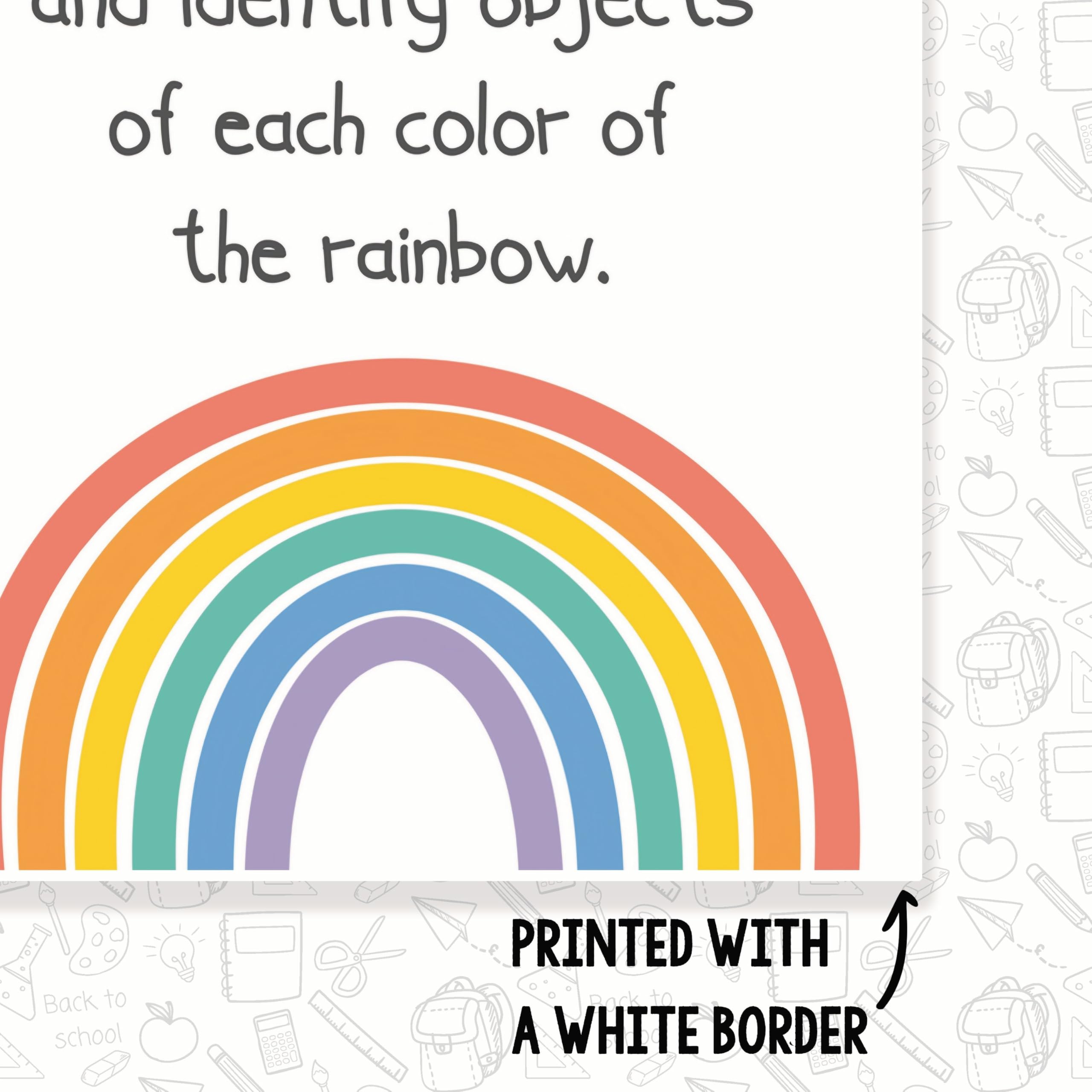 Aazon.co: Rainbow Grounding Technique Classroo Poster - Positive