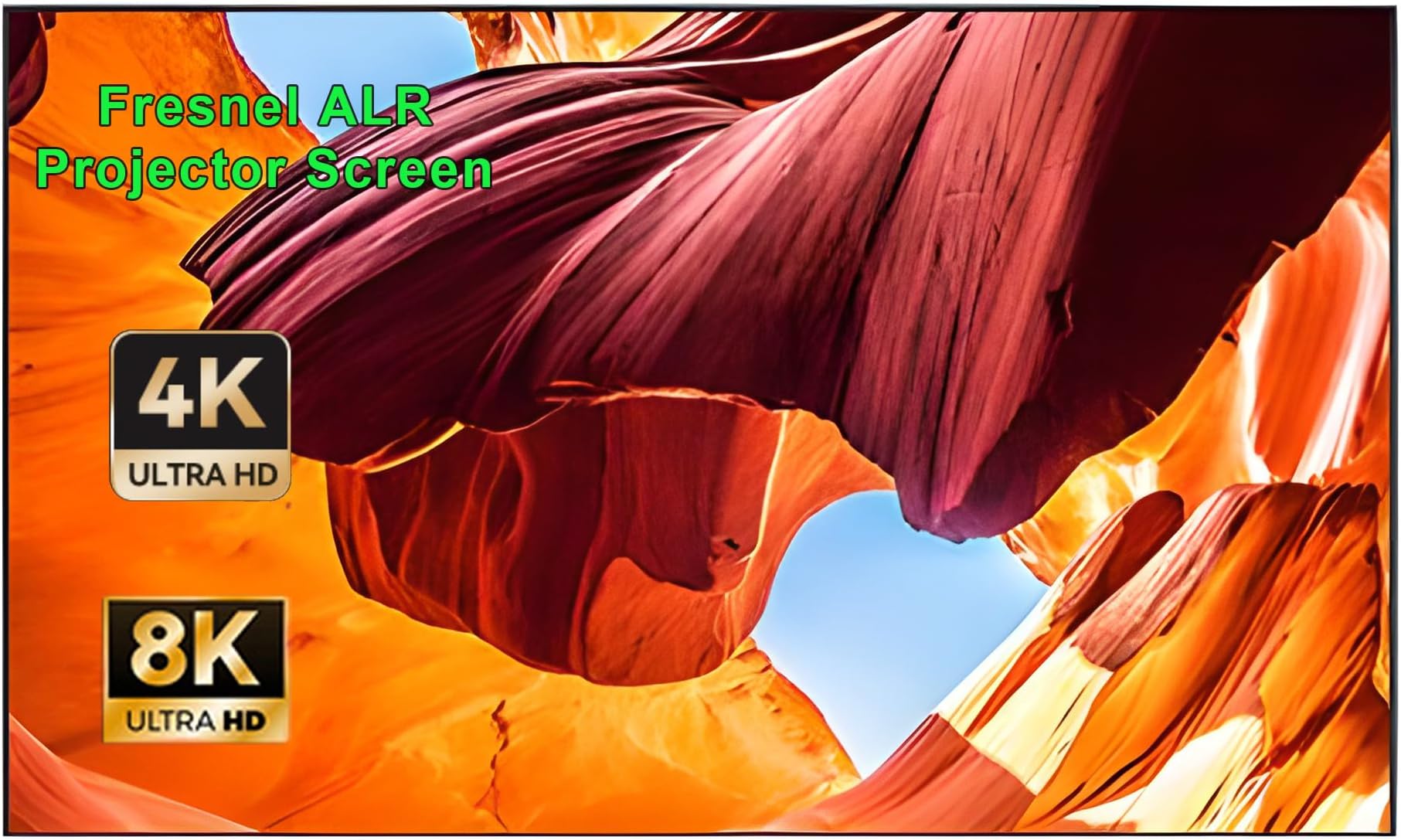 Amazon.com: ALR Screen for UST Projector, 80 inch Fresnel ALR Fixed ...