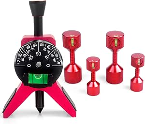 CNRAQR Magnetic Pipe Center Finder Tool with Flange Two Hole Pins 1-1/8 ...