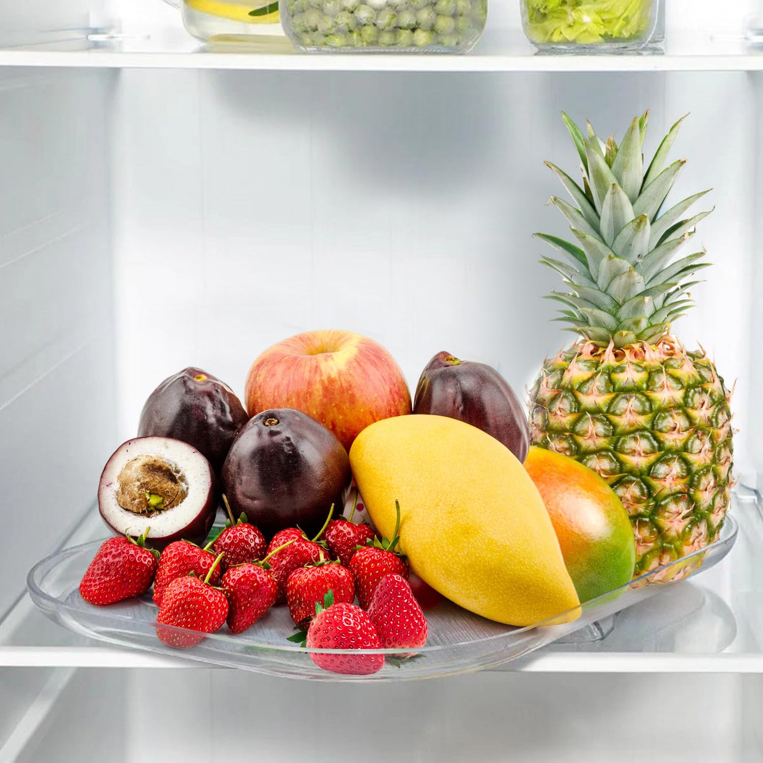 Yunkctuk Fridge Turntable Organiser, 360 Lazy Susan Turntable ...