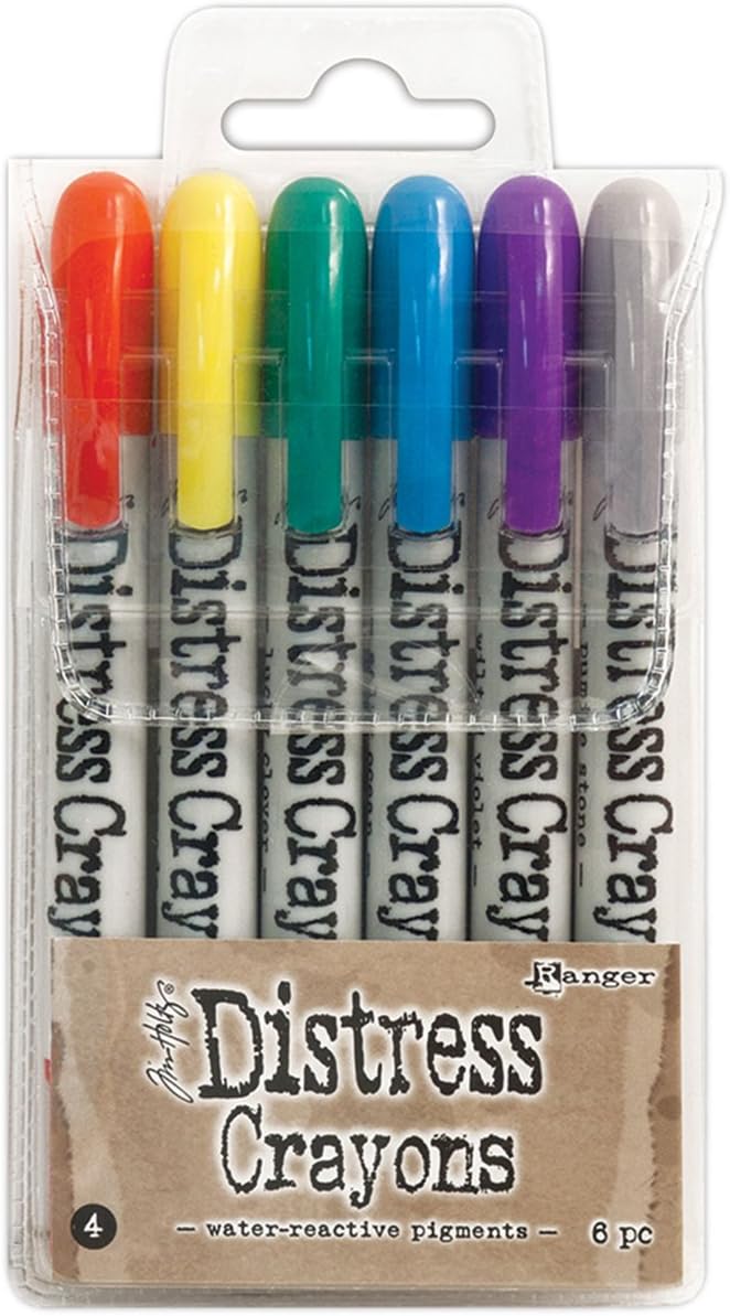Amazon.com : Tim Holtz Distress Crayon Set-Set #1 : Arts, Crafts & Sewing