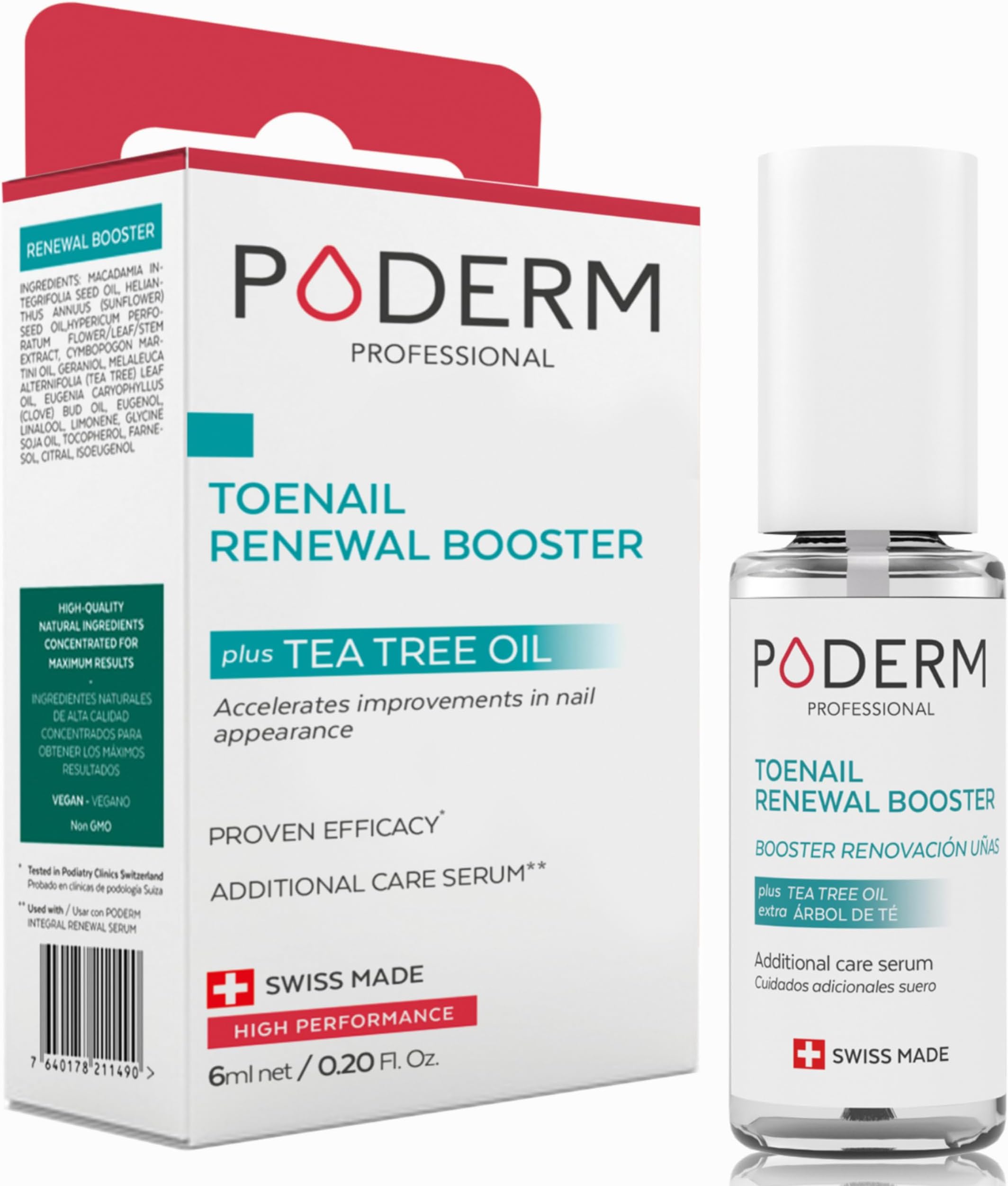 Amazon.com : PODERM – TOENAIL RENEWAL BOOSTER – TEA TREE oil-serum ...