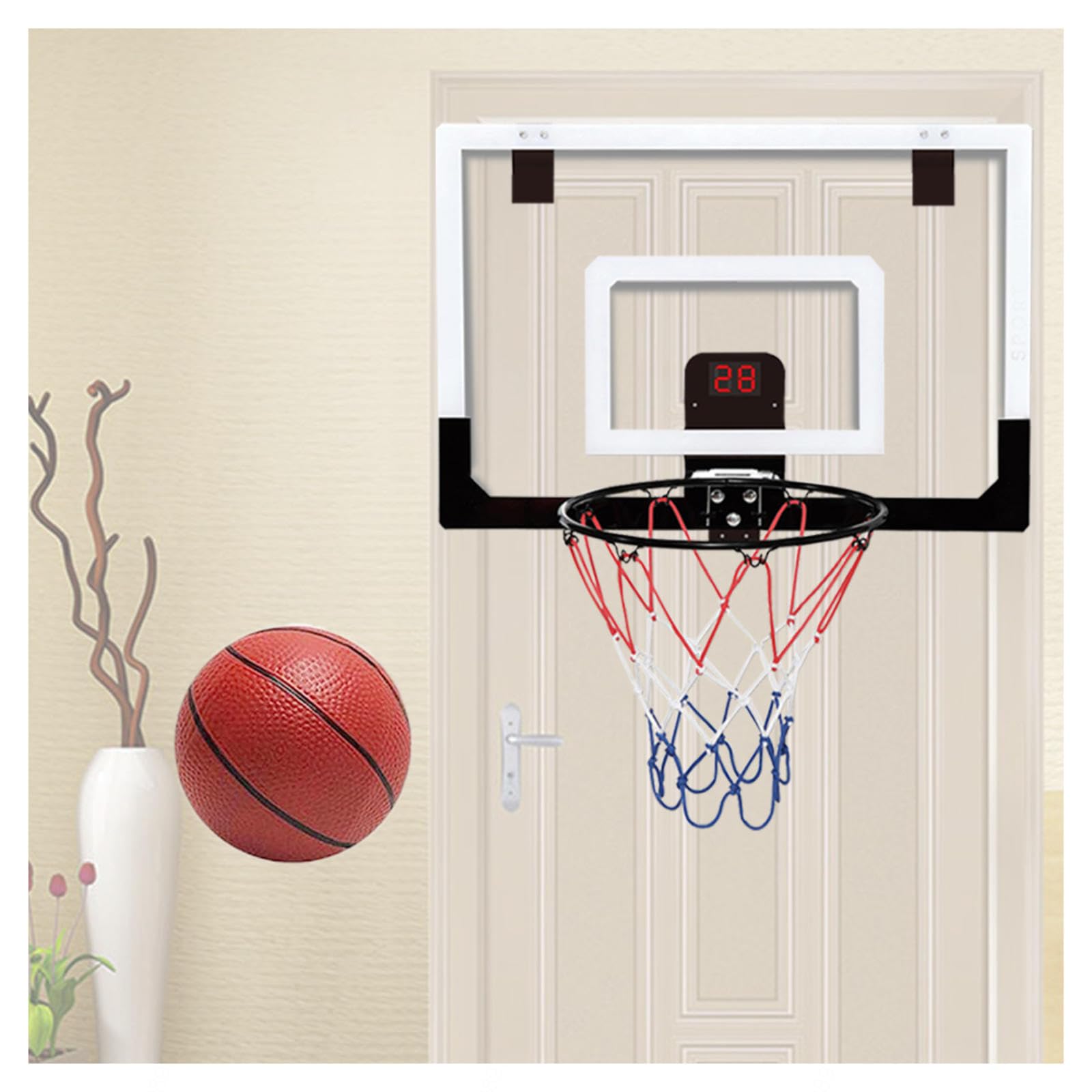 Indoor Basketball Hoop Electronic Sound SPORTNOW Basketball Arcade