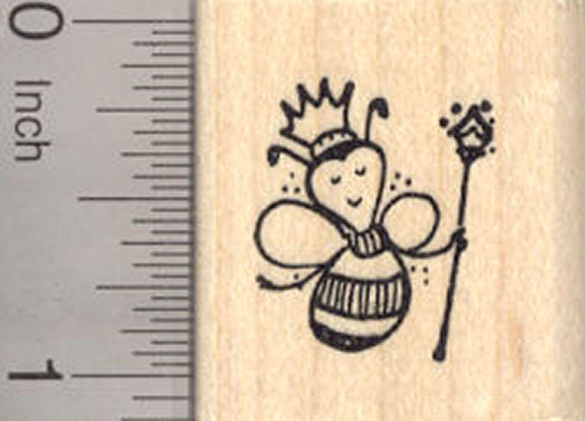 Amazon.com: Queen Bee Rubber Stamp, Mother's Day, Friendship : Arts ...