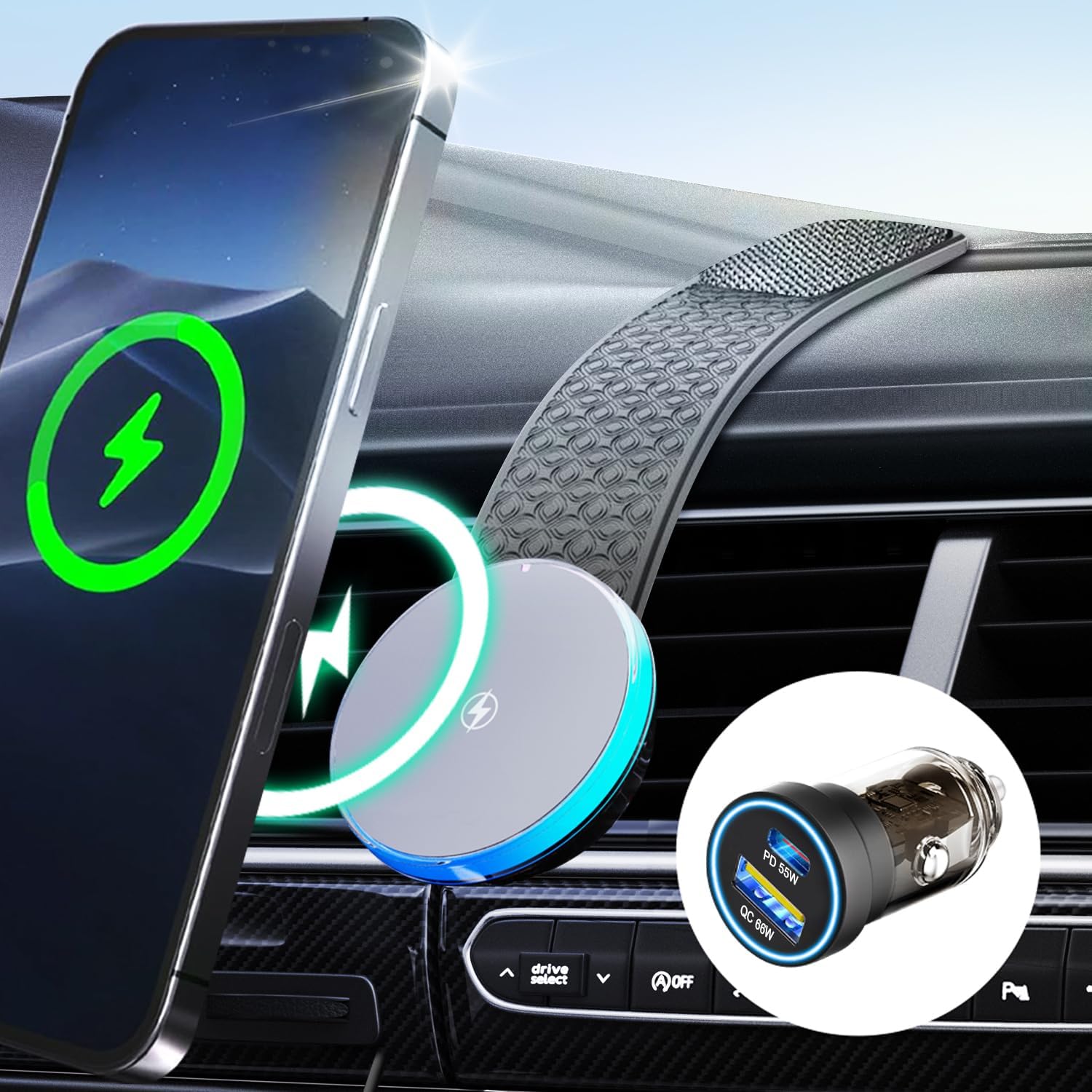 Amazon.com: AYUBOC for MagSafe Car Mount Charger, DIY Flexible ...