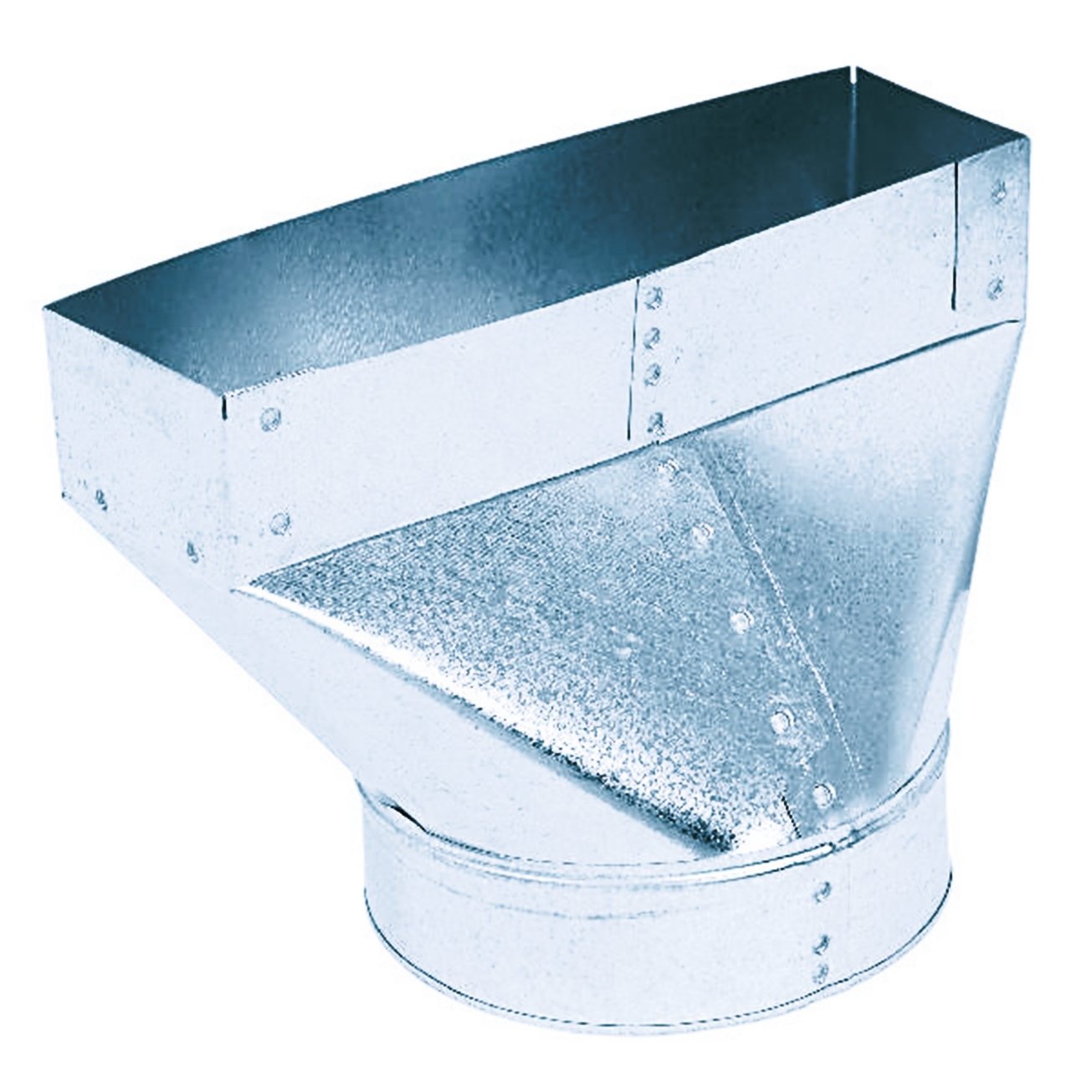 Imperial Manufacturing 12 in. H x 6 in. W Silver Galvanized Steel ...