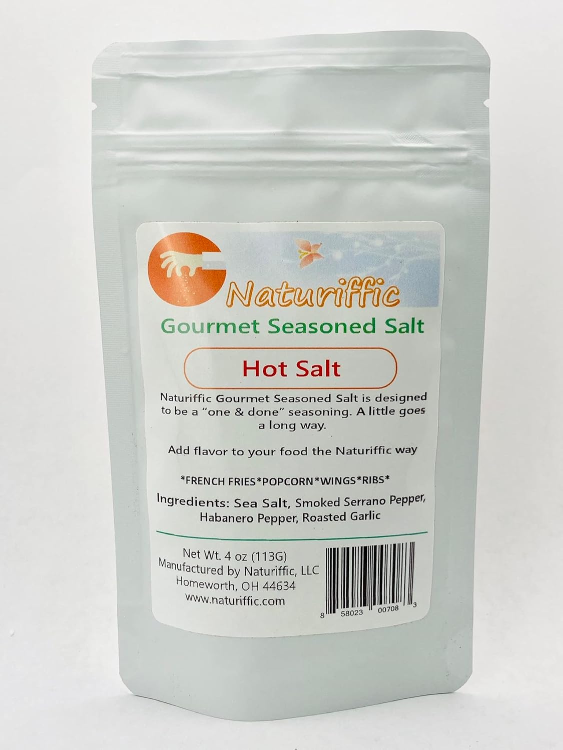 Amazon.com : Naturiffic Hot Salt Gourmet Seasoned Salt, Keto Friendly ...