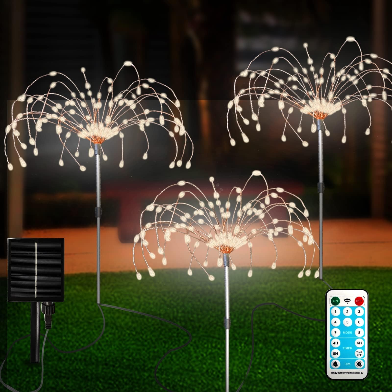 Gartendeko für Draußen Solarleuchten Garten für Außen, 2 Stück 120 LED ...