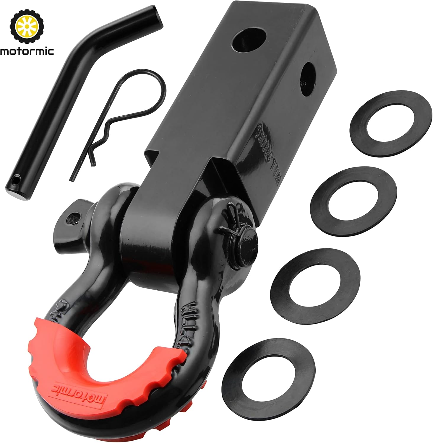 Amazon.com: motormic Unique Shackle Hitch Receiver 2” (35,000 lbs Max ...