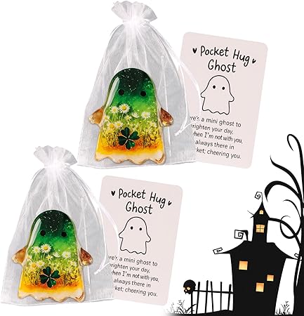 Amazon.com: Wbdsje 2PC Ghost Pocket Cards, Pocket Comfort Ghosts ...