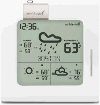 Ambient 3 Day Atomic Weather Station Forecaster /Clock : Buy Online at ...