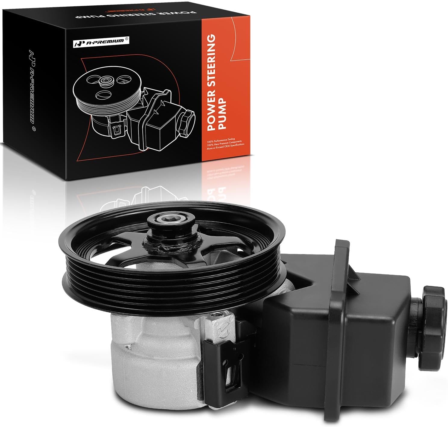A-Premium Power Steering Pump, with Reservoir & Pulley, Compatible with ...