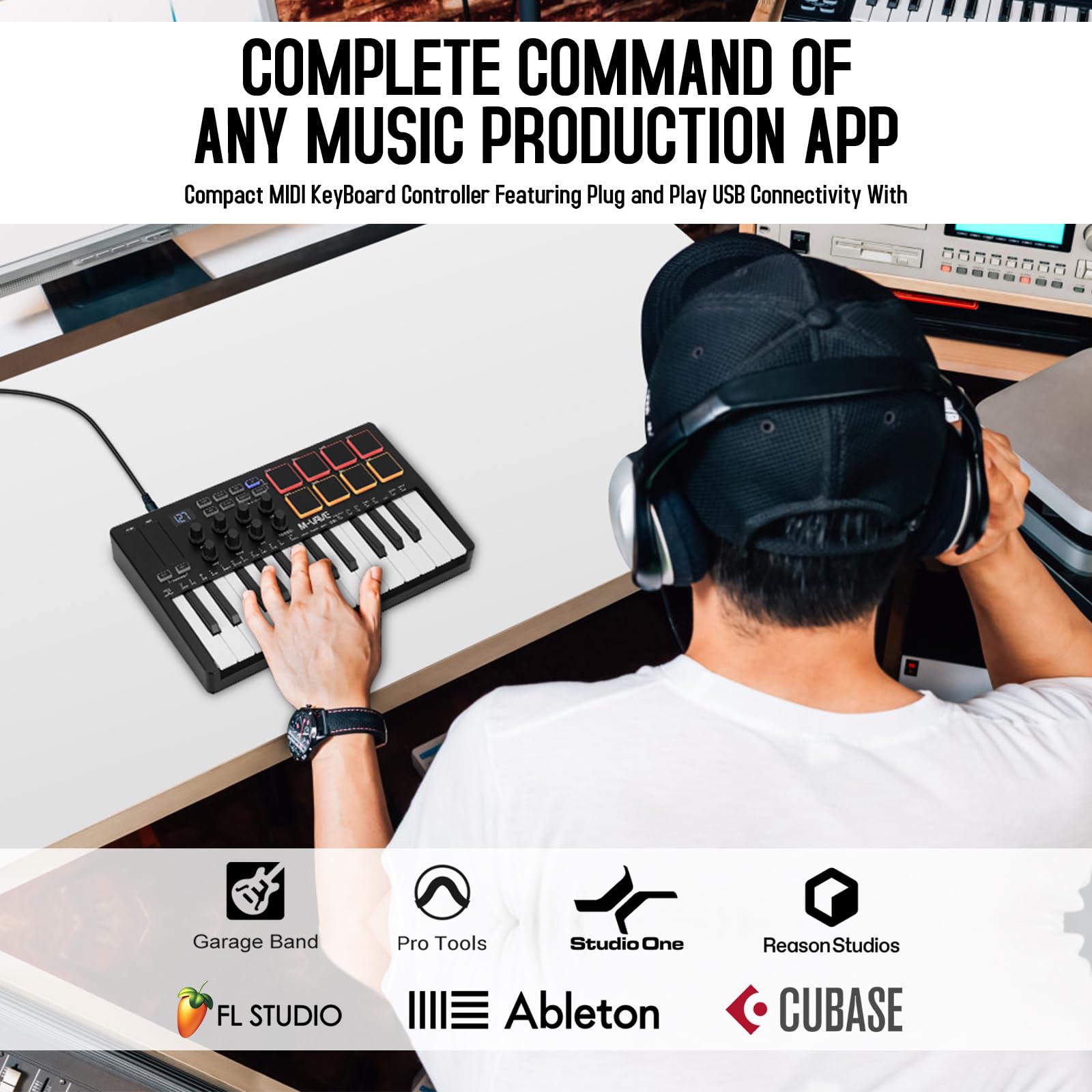 Snapklik.com : M-Wave 25 Key USB MIDI Keyboard Controller
