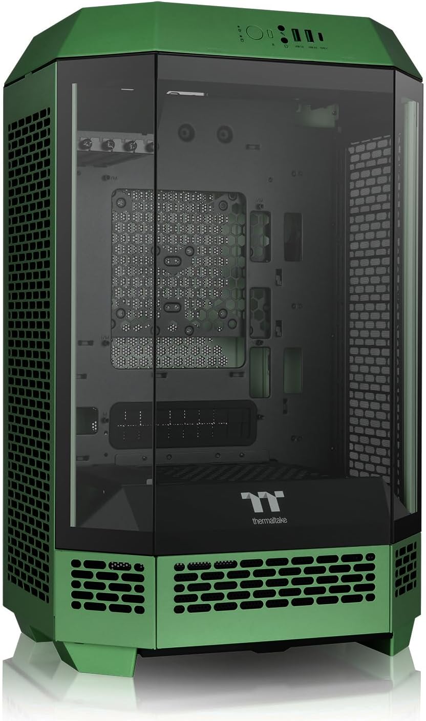 Amazon.com: Thermaltake Tower 300 Racing Green Micro-ATX Case; 2x140mm ...